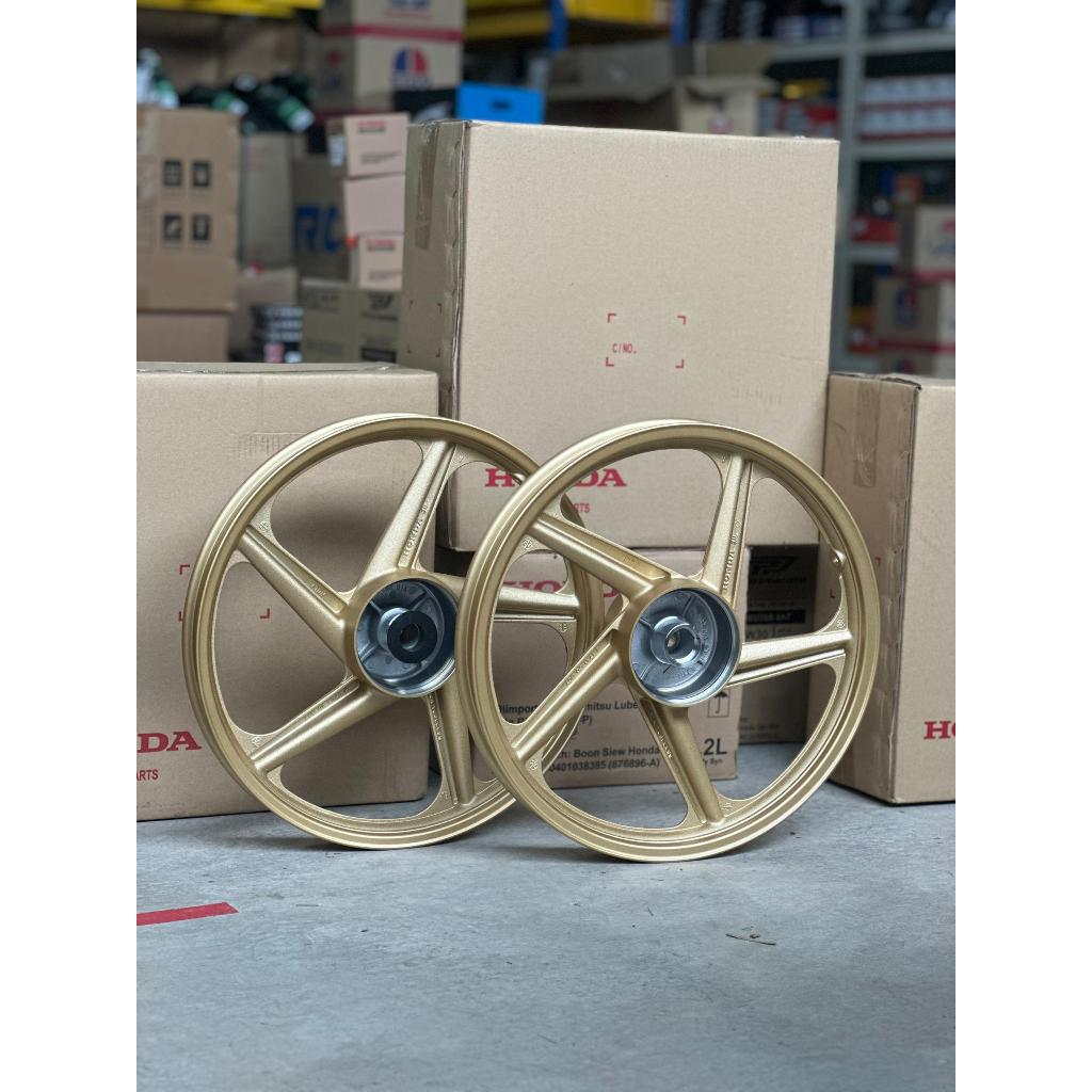 ORIGINAL HONDA WAVE 100 EX5 110 DREAM SPORT RIM SET CASTLE WHEEL SET ...