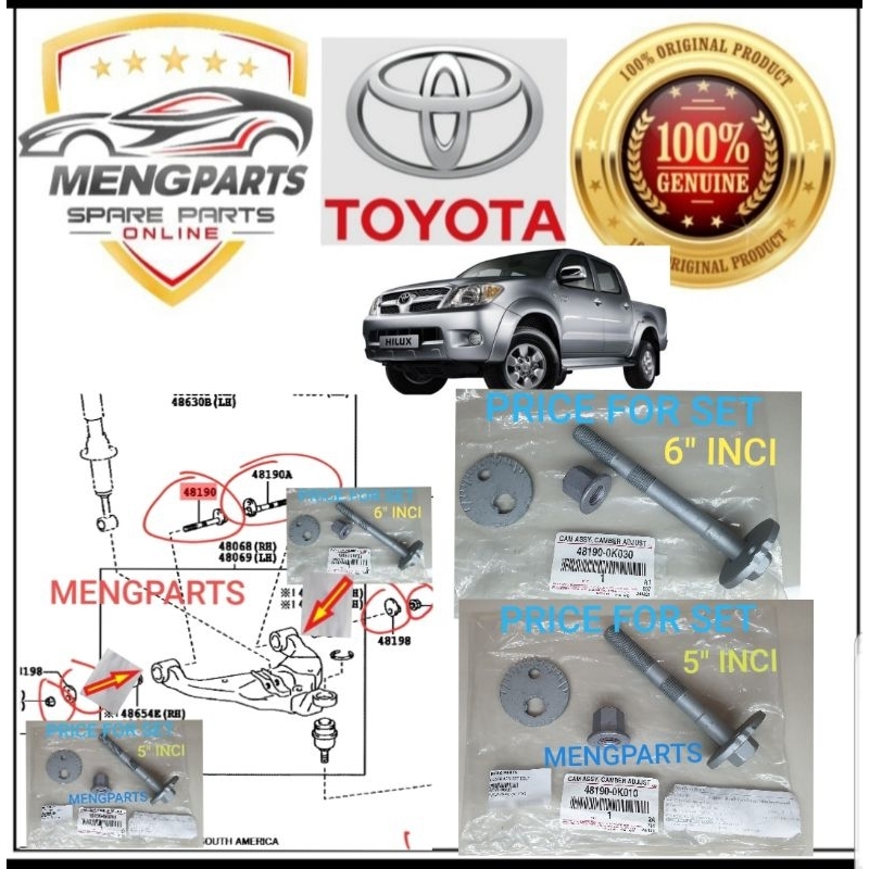 ORIGINAL TOTOYA HILUX VIGO KUN25 REVO GUN125 FORTUNER 2005Y-2024Y FRONT ...