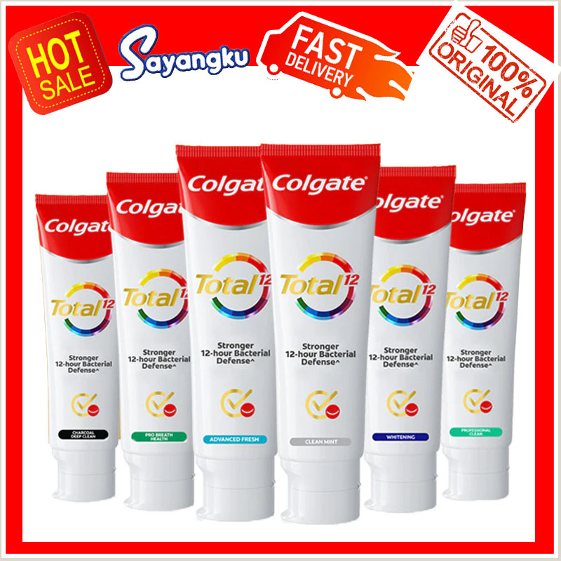 Colgate Fluoride Toothpaste Total 12 150g Advance Fresh Charcoal Clear ...