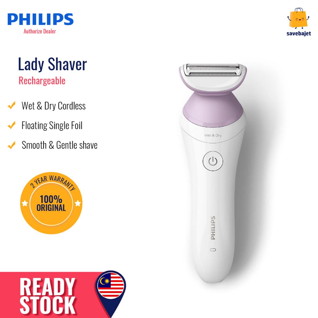 PHILIPS Pencukur Wanita Lady Shaver Series 6000 Cordless shaver with ...
