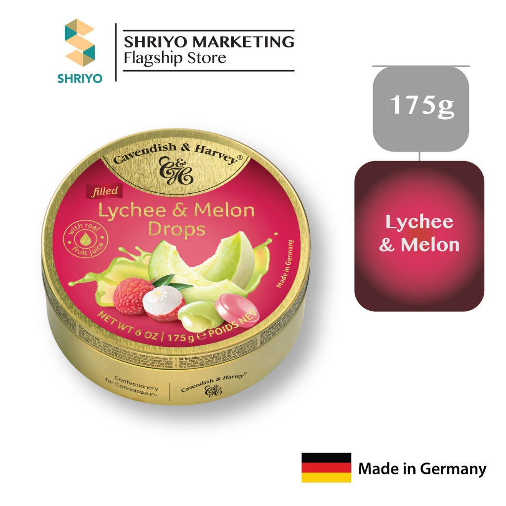 Cavendish & Harvey Lychee & Melon Filled Drops (175g) | Shopee Malaysia