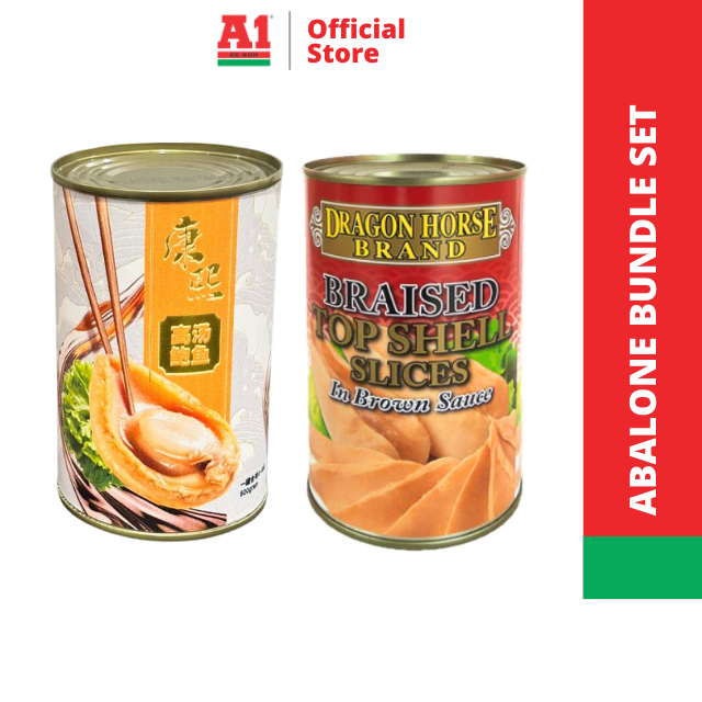 Kang Xi Light Soup Abalone (425g) + Dragon Horse Braised Top Shell ...