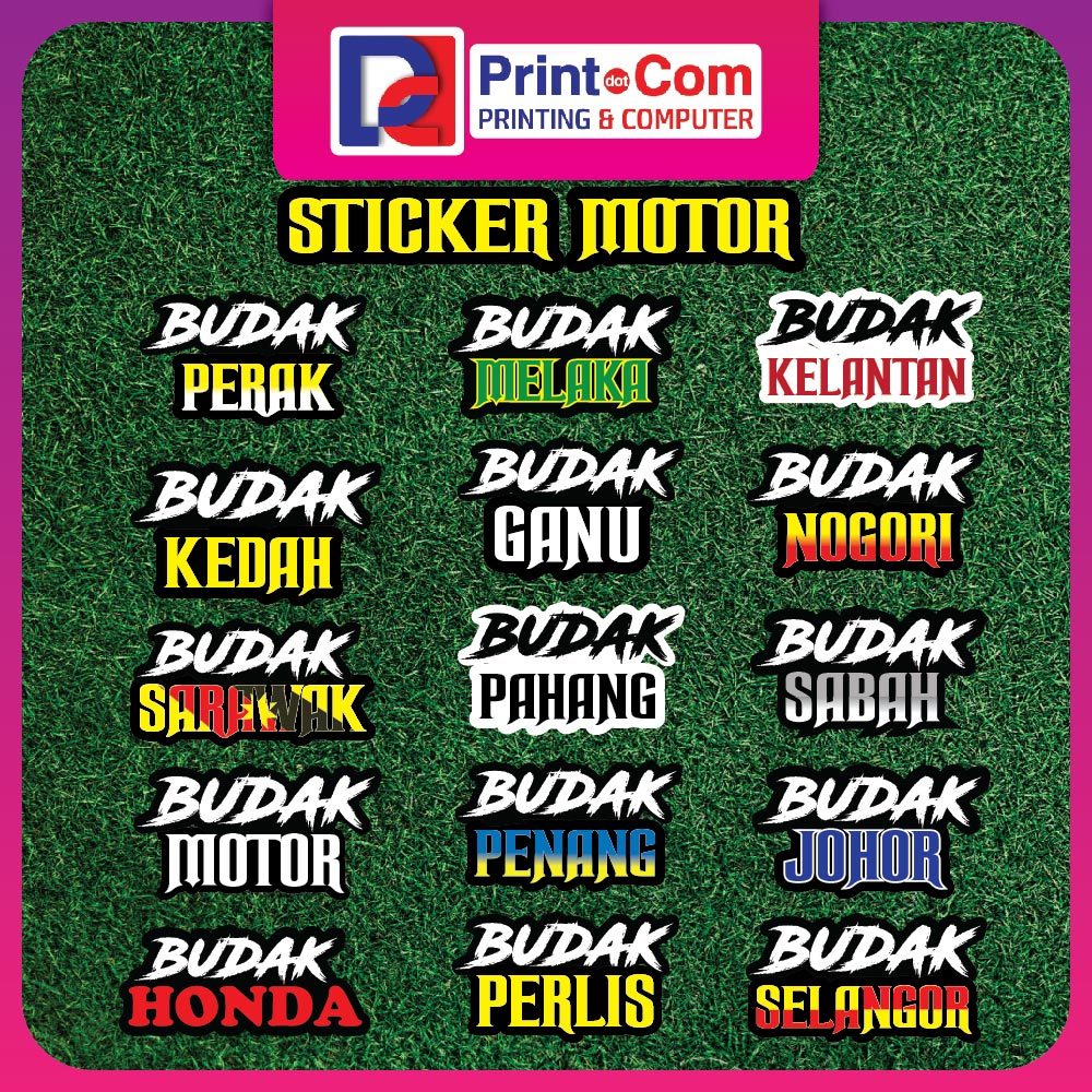 STICKER NEGERI / SELANGOR / KELANTAN/ PAHANG / PERAK DAN LAIN-LAIN ...