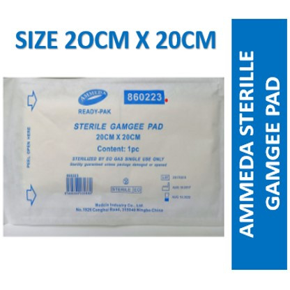 AMMEDA STERILE GAMGEE PAD 20CM X 20CM 1 PCS | Shopee Malaysia