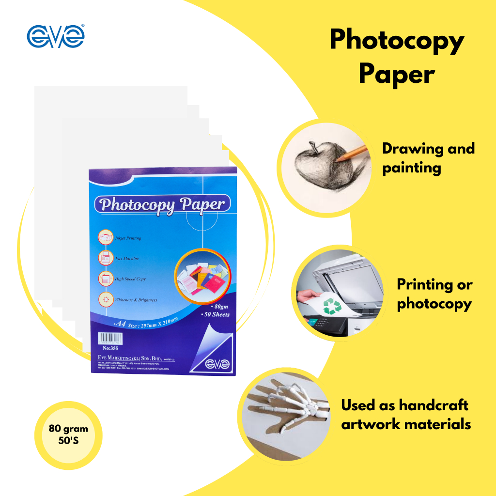 EVE Photocopy Paper 50's (80g) | Shopee Malaysia