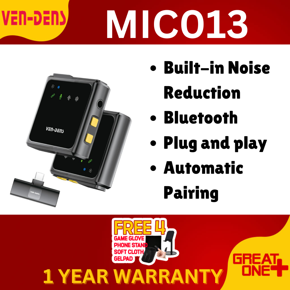 VEN-DENS Hi-Fi stero sound qulaity Type-c Port wireless Microphone ...