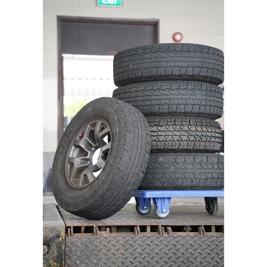 Suzuki Jimny Original Japan Wheel Rims With Kenda Tyres 215/75R15 Dated ...