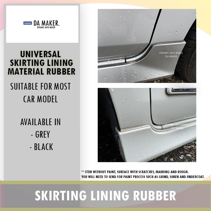BODYKIT SKIRTING LINING RUBBER GETAH BODYKIT LINING TEPI | Shopee Malaysia