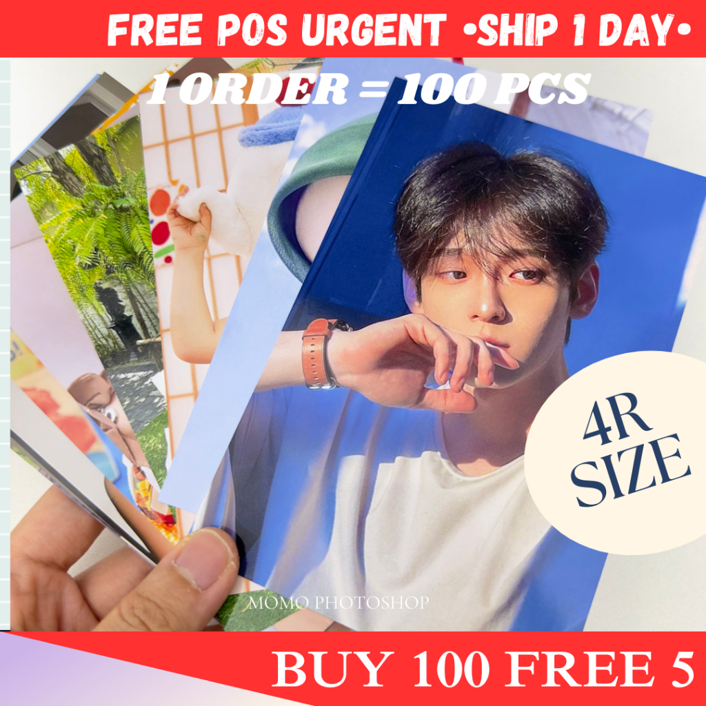 ♥ 1 Order 100pcs -4R♥ ｜HD Glossy High Quality Photo Print｜Cuci Gambar ...