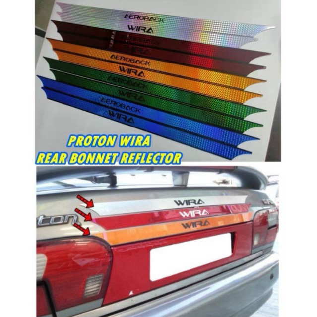 [SALES] Proton Wira Aeroback / Sedan Rear Bonnet Reflector Lining Bonet | Shopee Malaysia