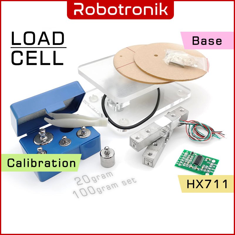 HX711 Module / Load Cell Straight Bar & Half-Brigde Strain Gauge ...