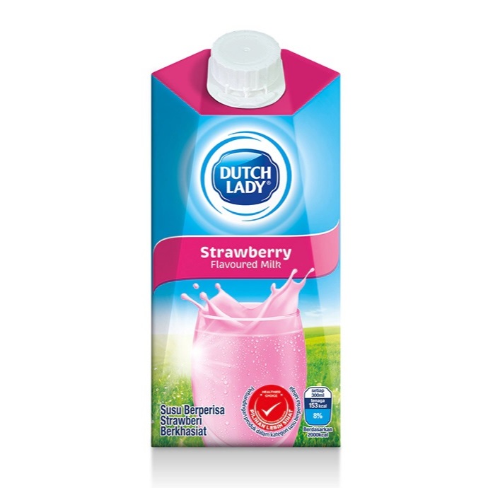 Dutch Lady 300ml UHT Dairy Healthy Milk Drinks - Strawberry Flavor ...
