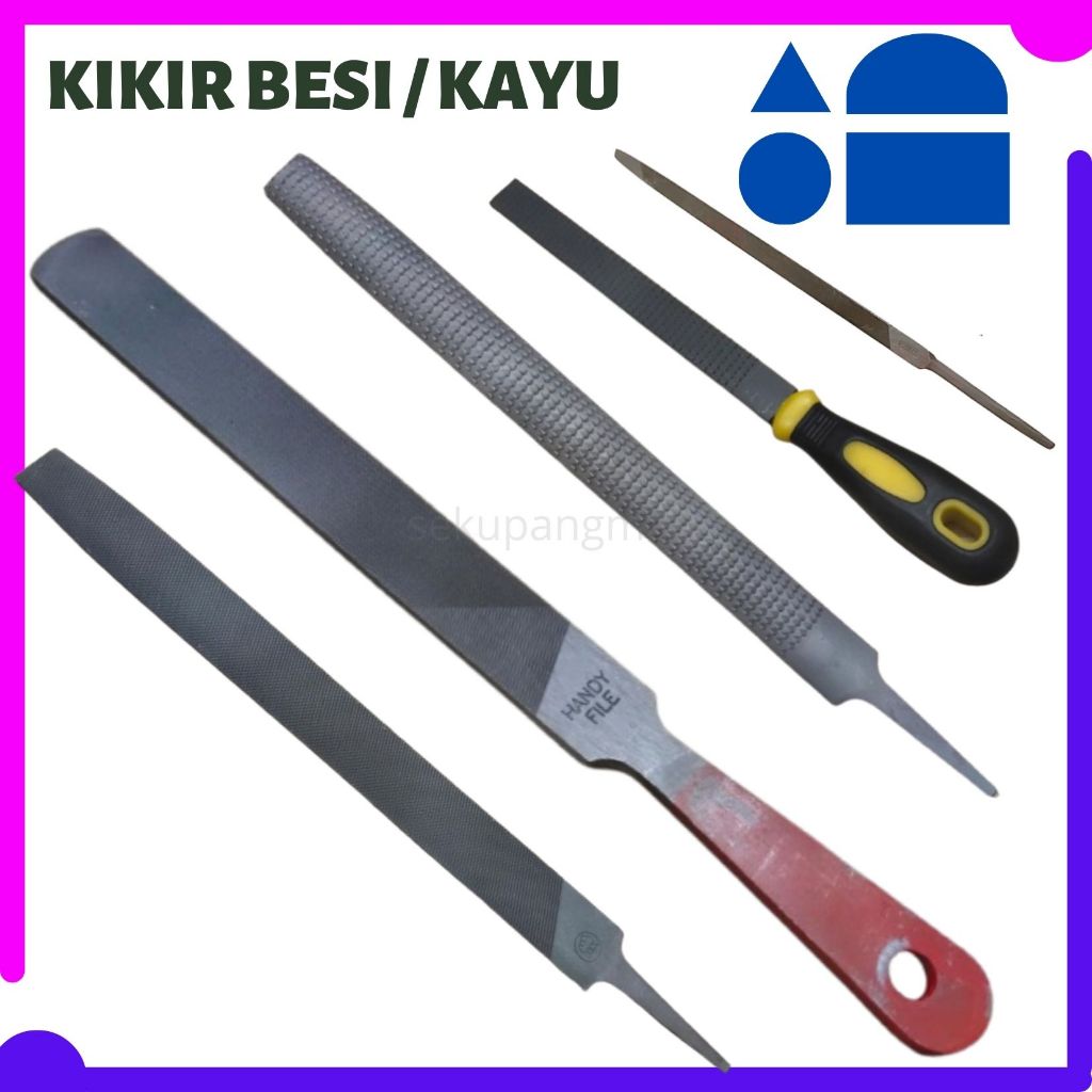 Kikir Kayu Besi Asah Mata Gergaji Gosok Tiga Segi Wood Chisel File ...