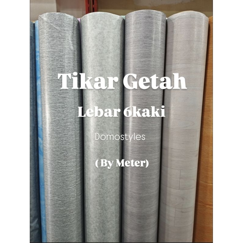 DomoStyles Tikar Getah Letak Lantai dan Alas Meja Vinyl PVC 0.4mm Lebar ...