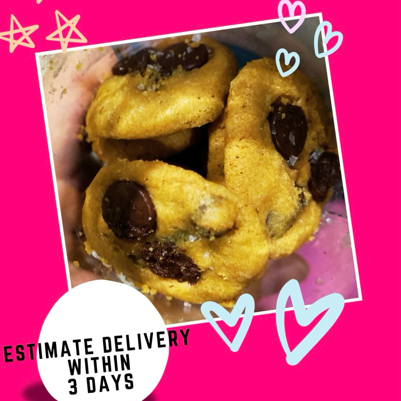Biskut Coklat Sea Salt Cookies Ready Stock Callebaut Chocolate Homemade ...
