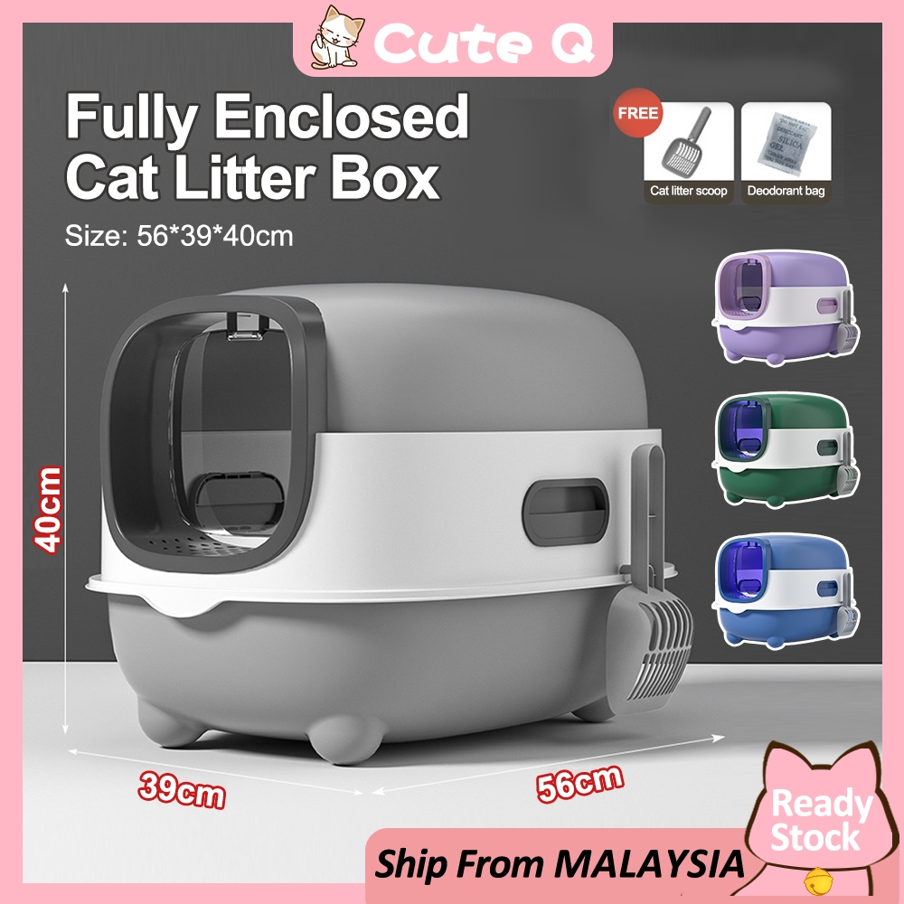 Cute Q Sterilization cat litter box pet litter box bekas berak kucing ...