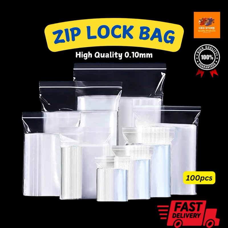 Zip Lock Bag Plastic Bag Food Plastik Transparent Zip Lock Zip Bag Food ...