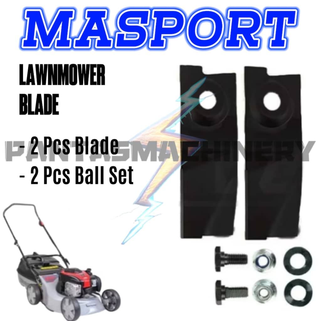 MASPORT Lawn Mower Blade Kit Set Grass Cutter Blade Gardening Tools Set Mata Pisau Alat Mesin ...