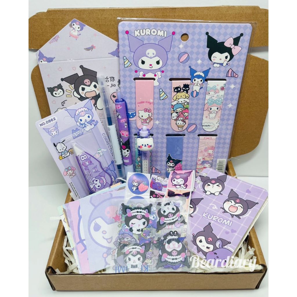 Cute Random Cartoon Sanrio Stationery Lucky Box Gift Set Birthday ...