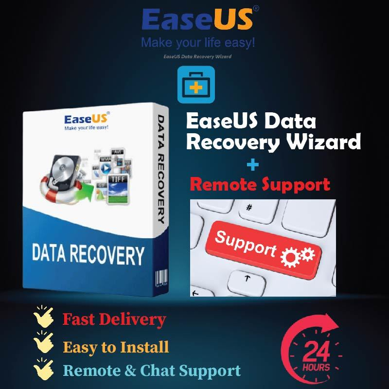 100% EASEUS Data Recovery Wizard + Remote Support Installation | Shopee Malaysia