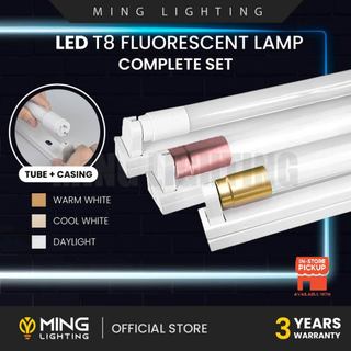 LED Fluorescent T8 4Ft Complete Set Light Lampu Kalimantang Panjang ...