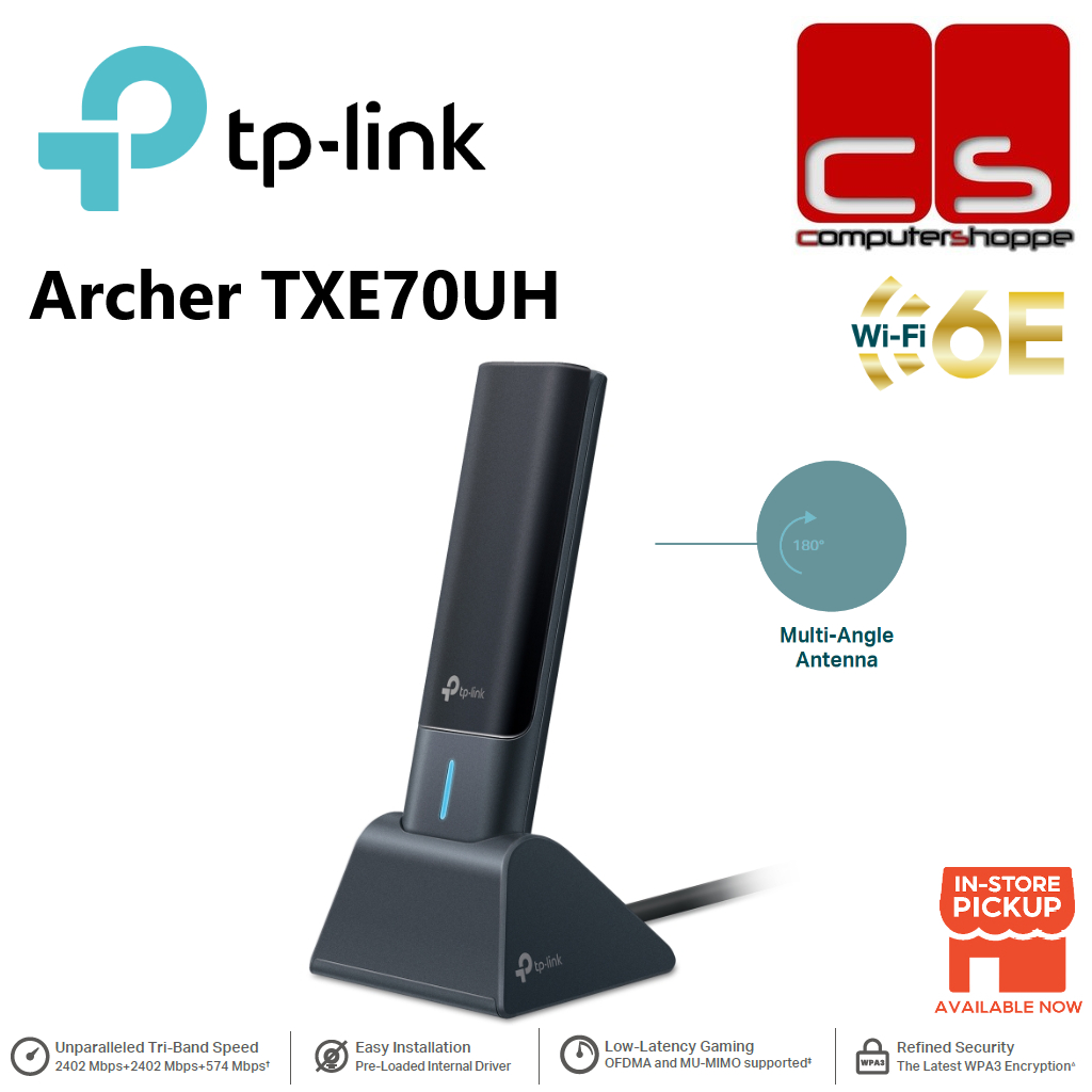 TP-Link Archer TXE70UH AXE5400 Wi-Fi 6E High Gain Wireless USB Adapter | Shopee Malaysia