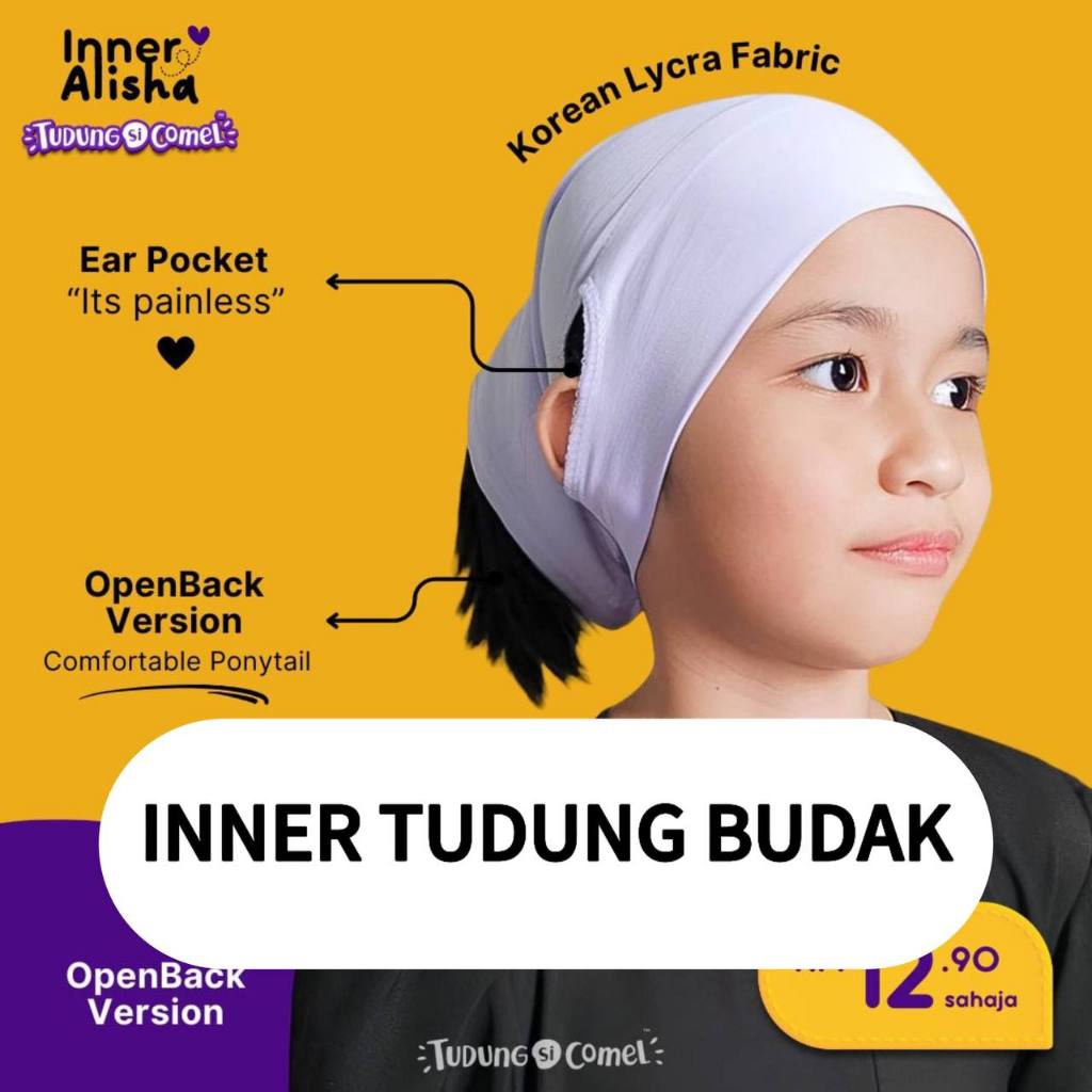 Anak tudung Budak / Inner Kanak Kanak Selesa Sejuk Alisha Tudung Si ...