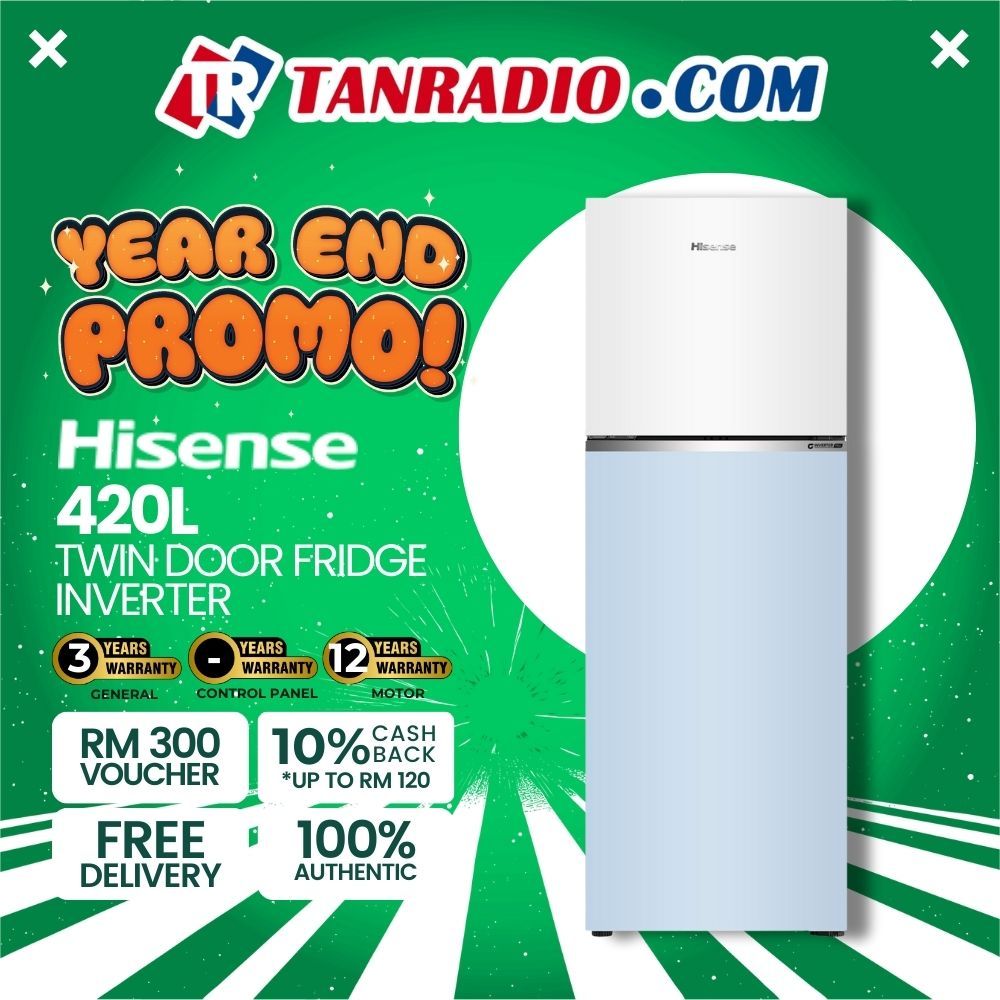 [ FREE DELIVERY PROMO ] Hisense 420L Inverter, 5 Stars,All Zone Active ...