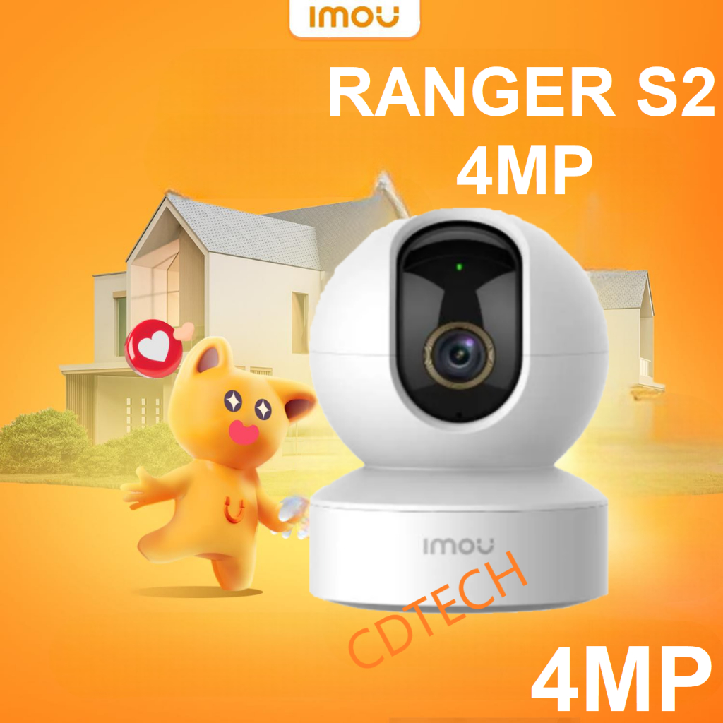 Dahua Imou Ranger S2 4MP Wireless IP Camera CCTV Pan/Tilt and AI Human ...