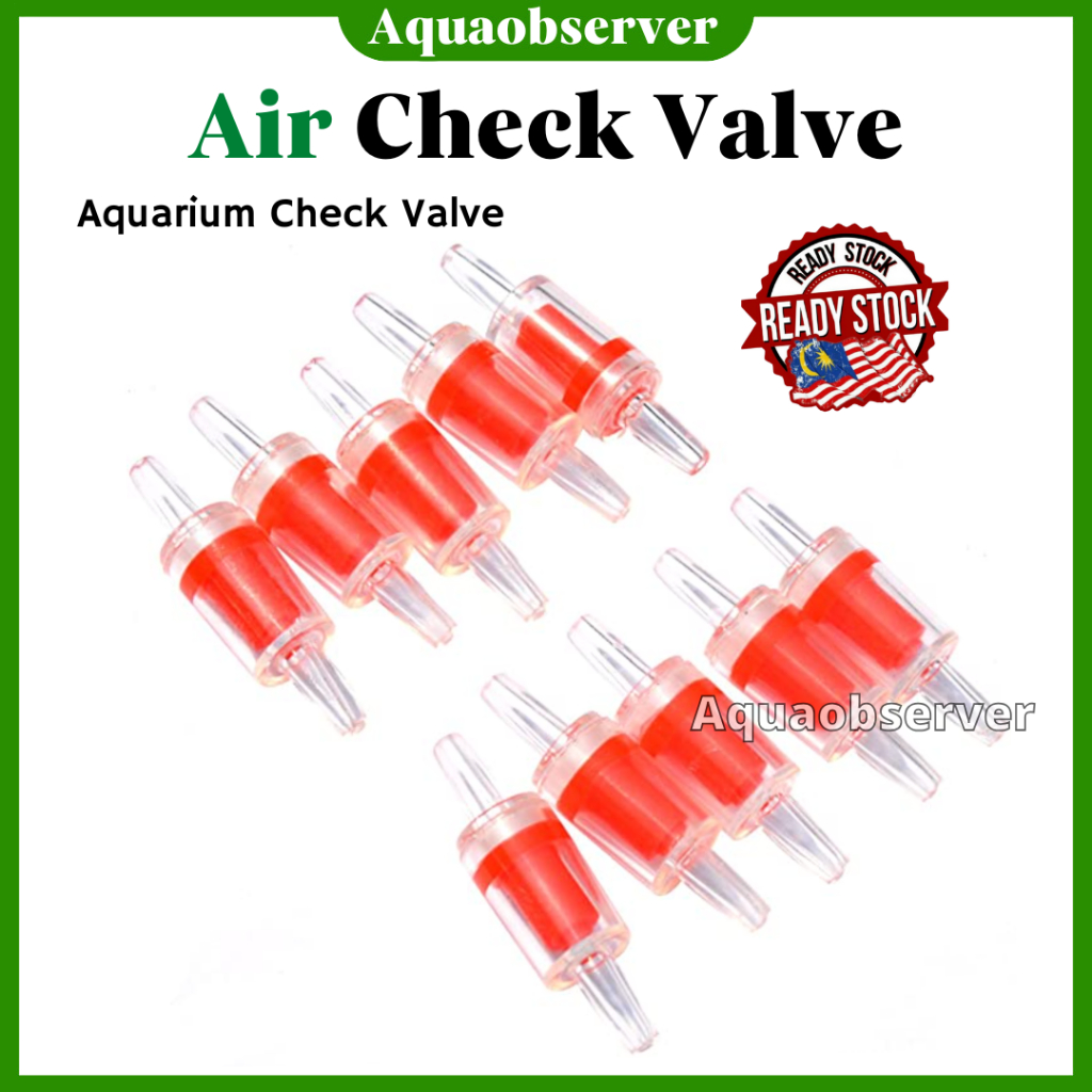 Aquarium Check Valve Fish Tank Air Pump Accessories One Way Non-Return ...
