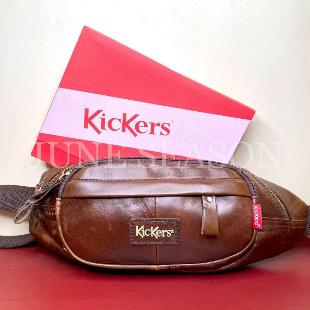 Kickers Waist Bag Chest Bag Original Genuine Leather Unisex 78913 ...