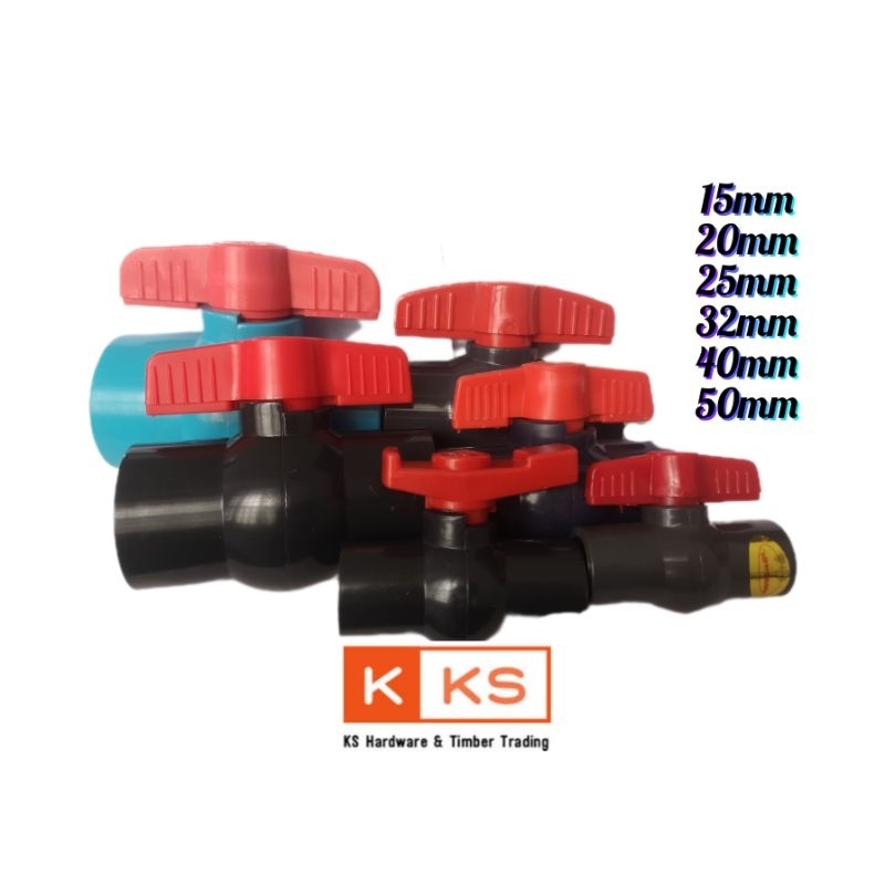 PVC COMPACT BALL VALVE THREADED (15mm～50mm) | Shopee Malaysia