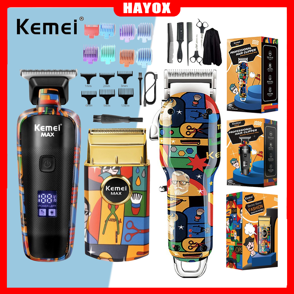 Kemei Multifunctional Electric Hair Clipper Set Beard Trimmer Household ...