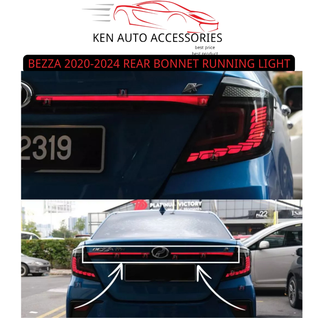 PERODUA BEZZA 2020-2024 REAR BONNET REAR TRUNK RUNNING LIGHT WITH ...