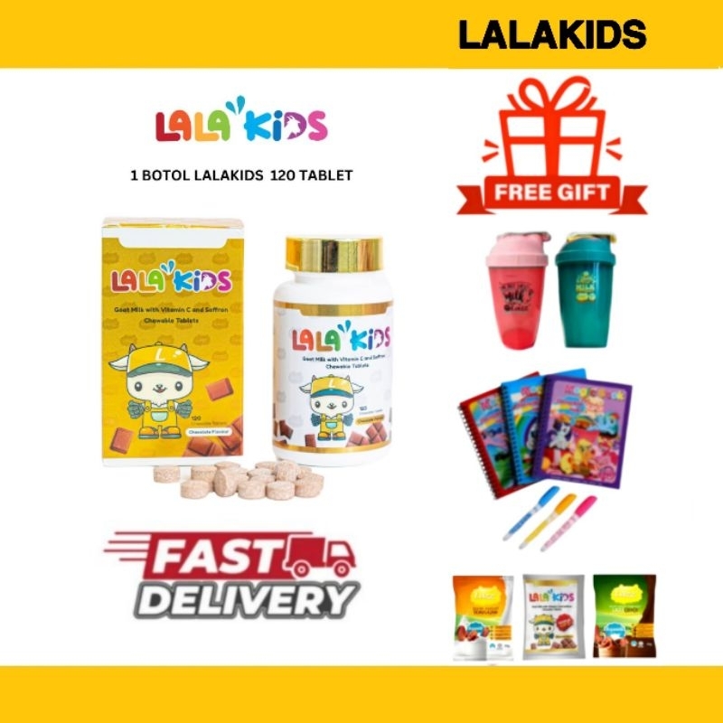 LAZZ LALAKIDS Tablet Susu Kambing Vitamin C Saffron Lala Kids 💯 ...