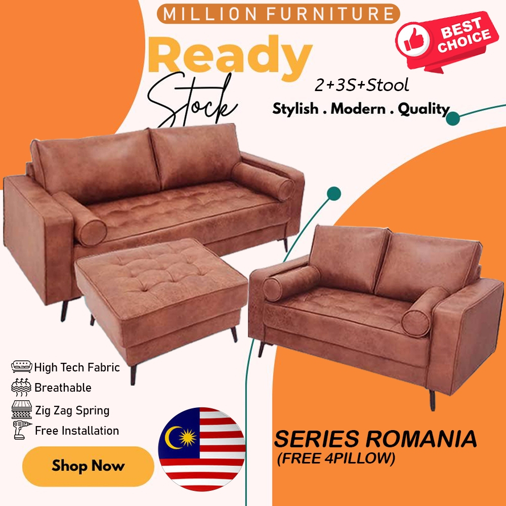 [READY STOCK]Million Furniture-ROMANIA SERIES high tech fabric ...