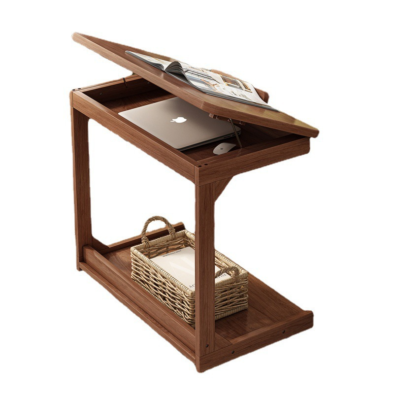 Removable Flip Solid Wood Side Table Living Room Home Side Table ...