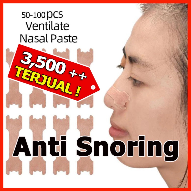 Plaster Patch Anti Snoring Nasal Breathe Right Strip Ubat Dengkur Anti ...