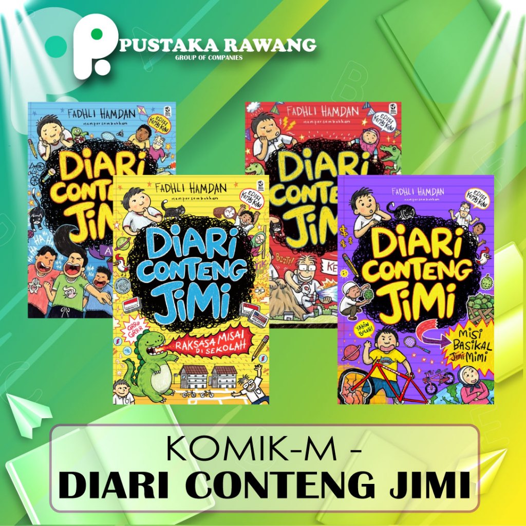 KOMIK-M | DIARI CONTENG JIMI | #1 - #4 | RAKSASA MISAI, AKIBAT JAMBUL ...