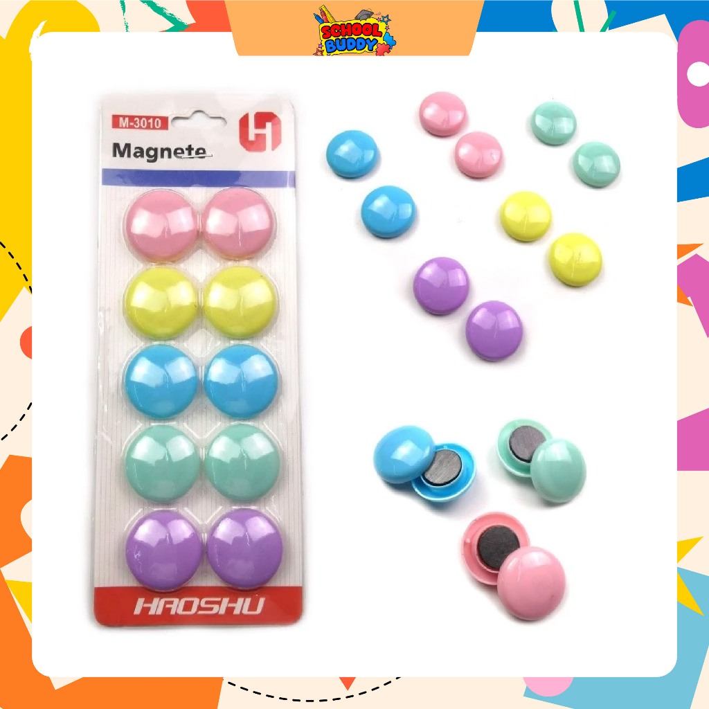 Colorful Round Magnetic Button Mini Fridge Magnets Round Magnetic ...