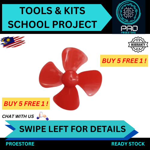 Blade Kipas Kecil Small Plastic Fan Blade (56mm) For DIY Project ...