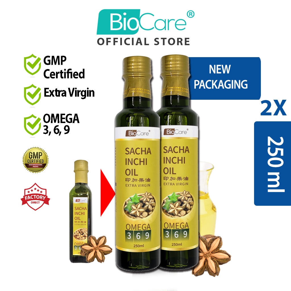 BioCare Extra Virgin Sacha Inchi Oil From Peru (2 x 250ml) | Shopee ...