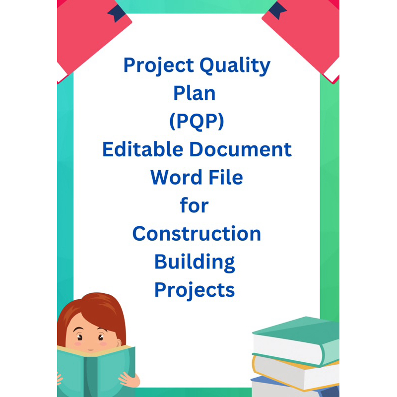 Project Quality Plan (PQP) Editable Templates Document Word File for ...