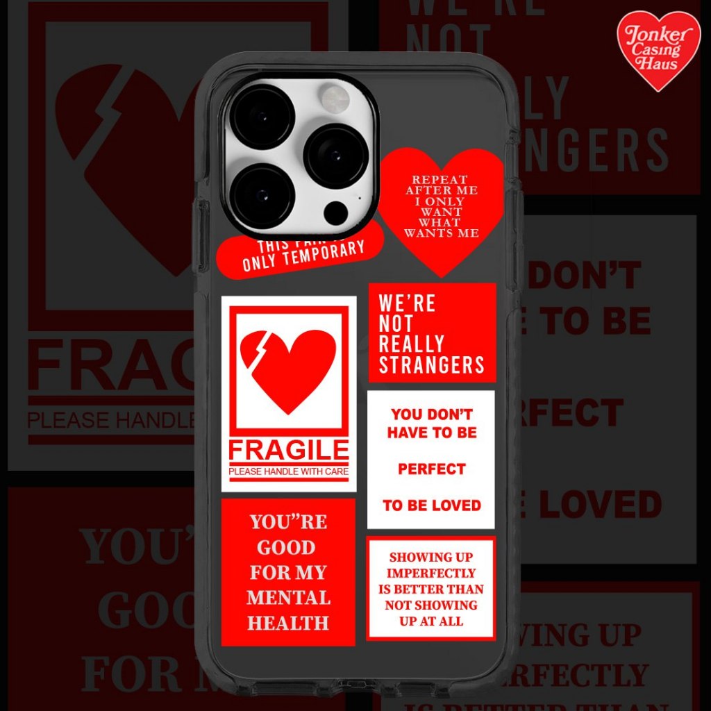 RED LOVE FRAGILA Neon Case Casing IP 11 until 16 PRO MAX | Shopee Malaysia