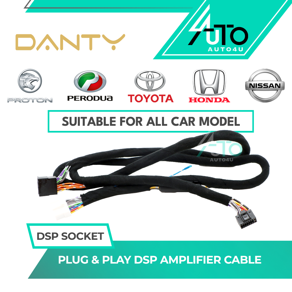 DSP Socket Plug and Play for Android Player Original Perodua Proton ...