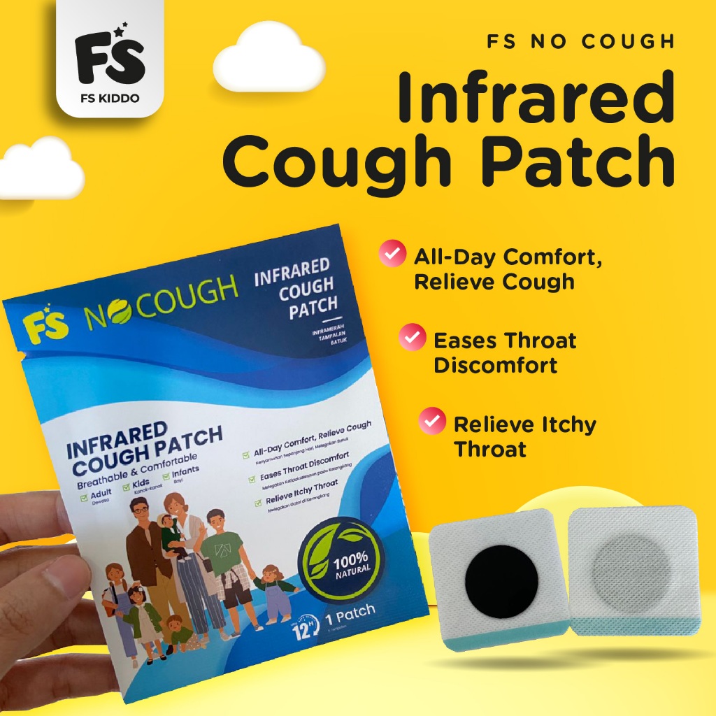 [ KKM APPROVED ] FS No More Cough | Infrared Cough Relief Patch | Patch ...