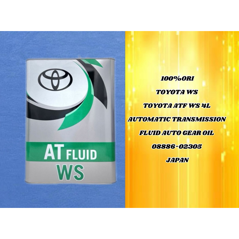 100%ORI-TOYOTA WS - TOYOTA ATF WS 4L - AUTOMATIC TRANSMISSION FLUID ...