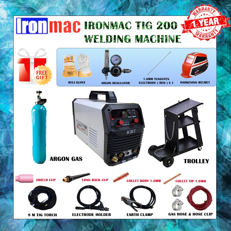 IRON MAC TIG/MMA 250 TIG DC INVERTER WELDING MACHINE | Shopee Malaysia