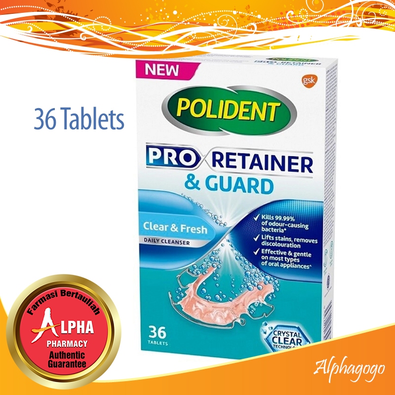 Polident PRO Retainer & Guard Daily Cleanser (36 Tablets) | Shopee Malaysia
