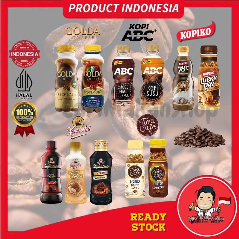 Kopiko Coffee Tora Cafe Golda ABC Kapal Api Product Indonesia🇮🇩 Lucky ...
